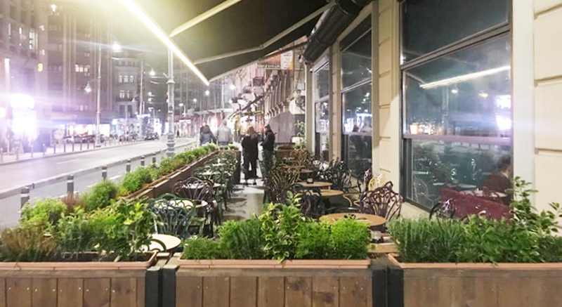 Terasă Ganesha Caffe, Calea Victoriei - GEDEUS | Amenajări Grădini